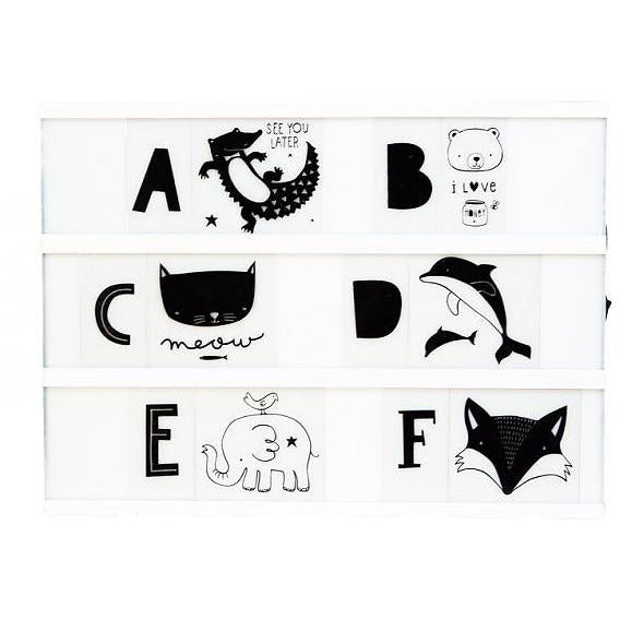 A5 & A4 Lightbox letter ABC Animal Set - A Little Lovely Company ...